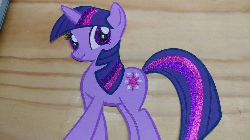 Purple Pony Cut Out Pony - Etsy