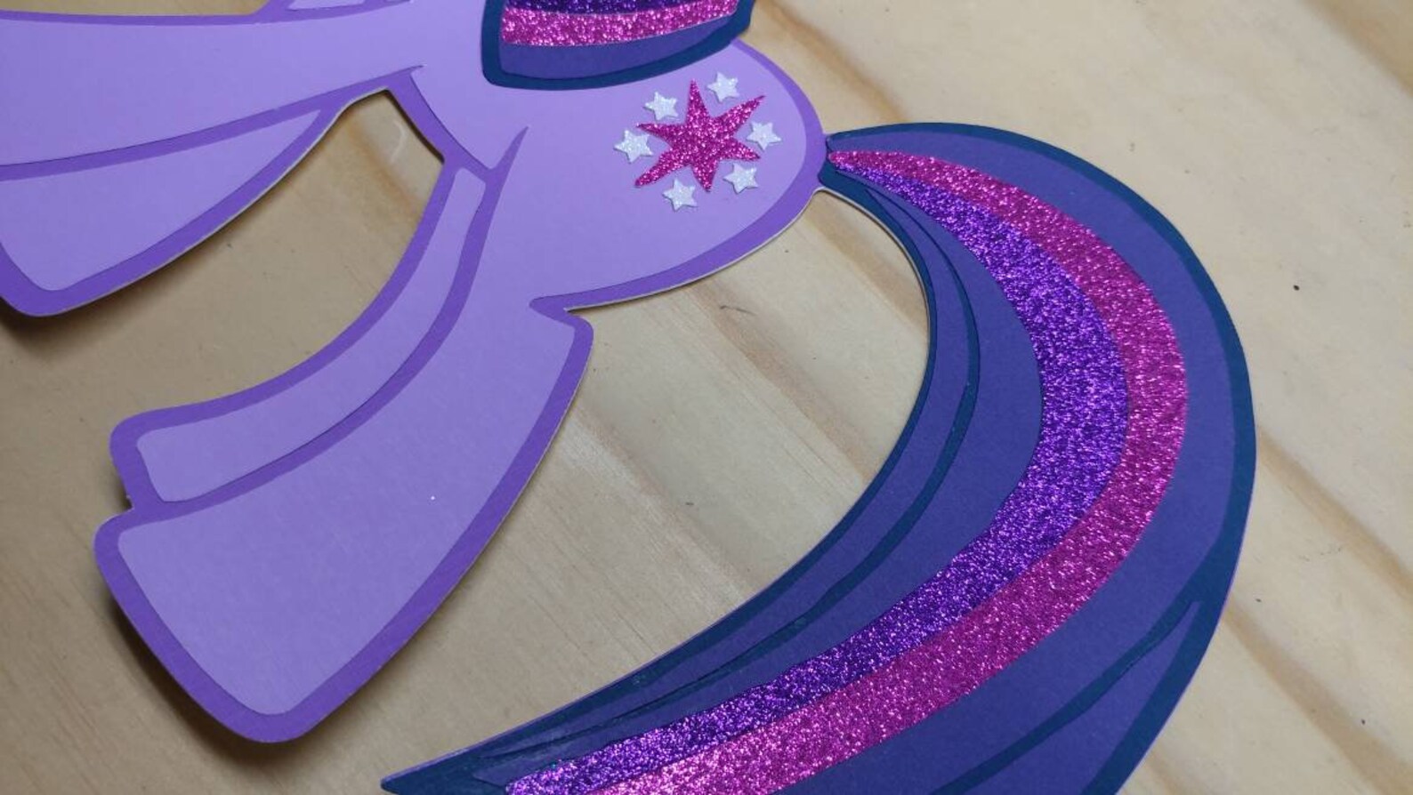 Purple Pony Cut Out Pony - Etsy