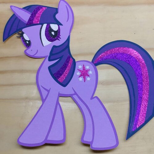 Purple Pony Cut Out Pony - Etsy