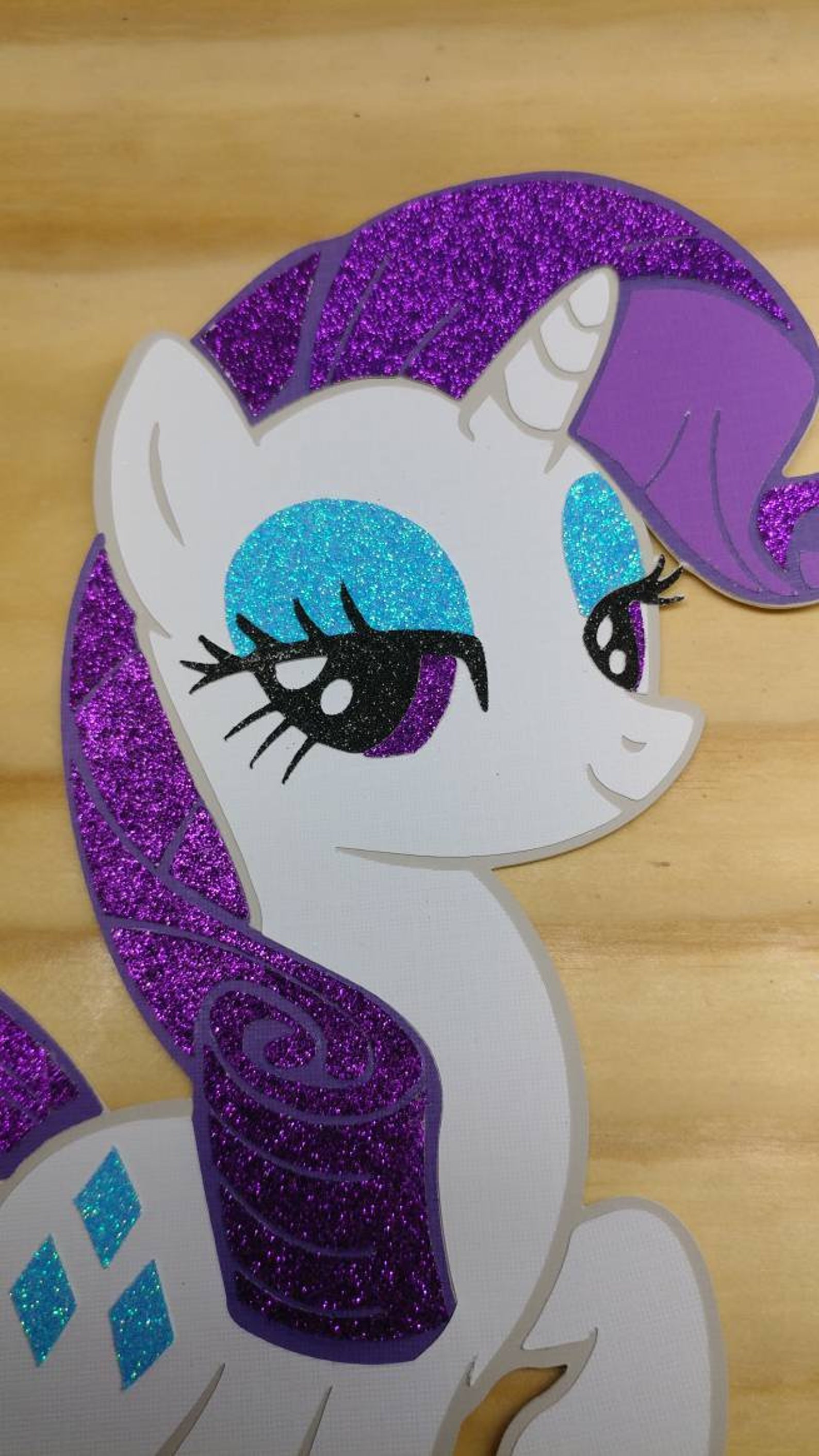 Diamond Pony, Purple White Pony - Etsy