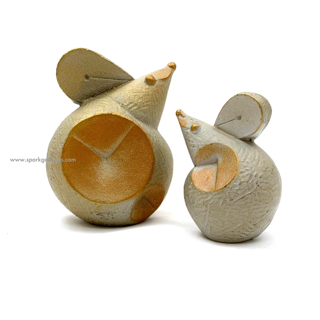 Sculpture. Metal Sculptures Modern Mice. Vintage Japanese - Etsy