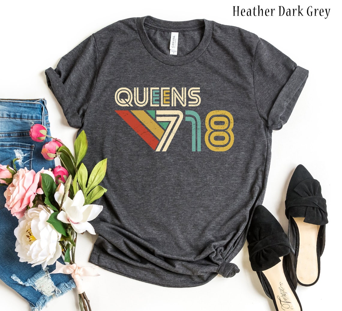 Vintage Queens 718 New York City T-shirt Queens Shirt New - Etsy