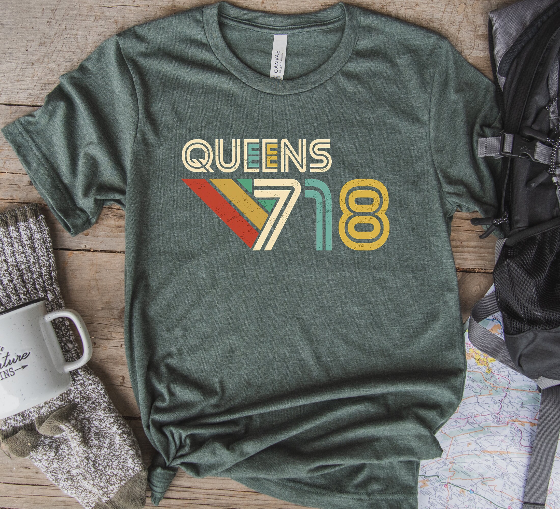 Vintage Queens 718 New York City T-shirt, Queens Shirt, New York City ...