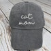 Cat Mom Hat Crazy Cat Lady Hats for Cats Monogrammed Hat - Etsy