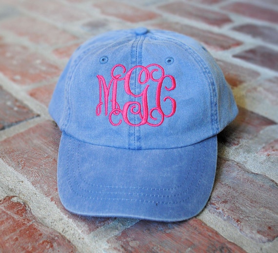 Monogram Hat Monogram Baseball Hat Womens Hat | Etsy