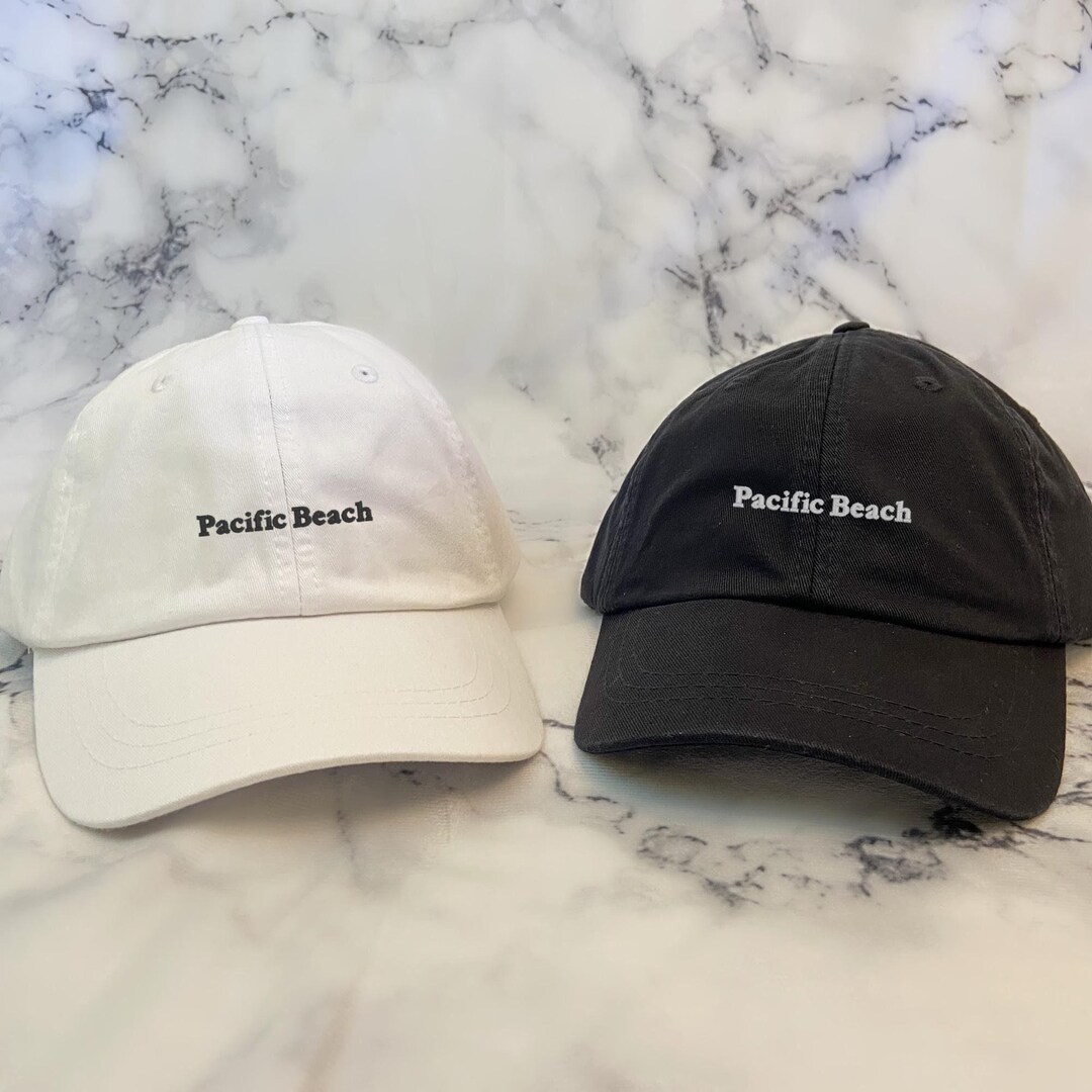 Pacific Beach Embroidered Brushed Cotton Cap | Hawaii Hat | Pacific ...