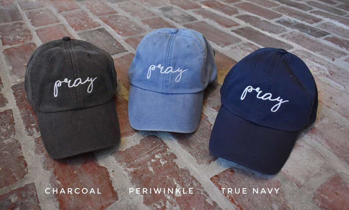 Pray Hat Religious Hat Hat With Pray Wedding Gift Monogram - Etsy