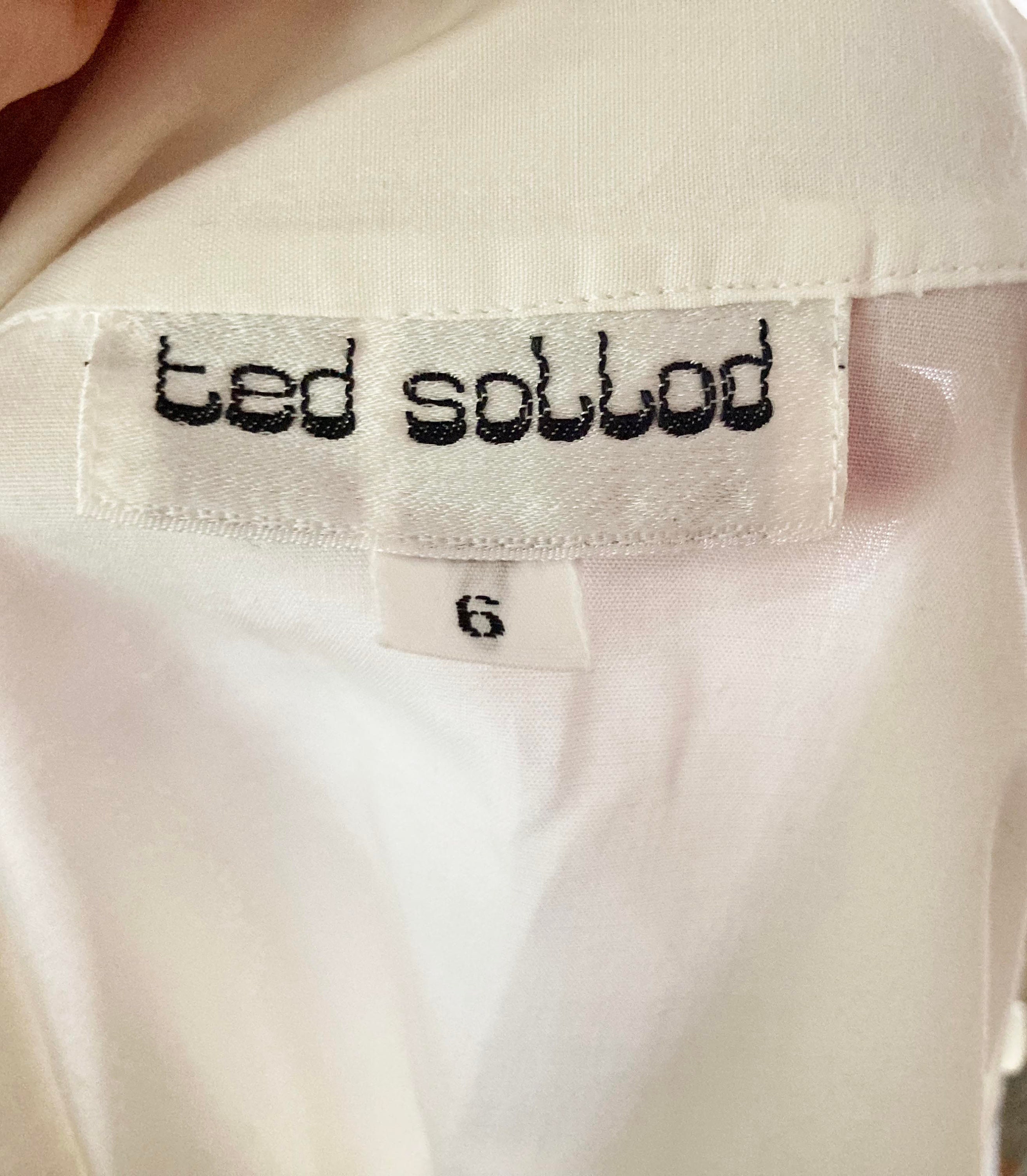 Vintage 1980s Ted Sollod Blouse / Small Medium Fitted Women's Button up ...