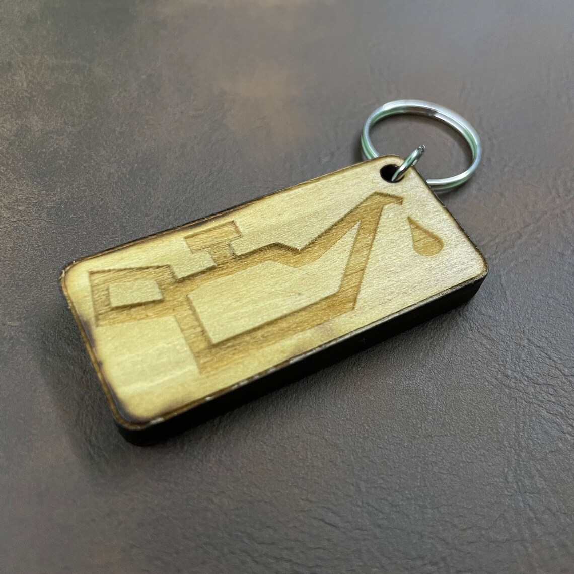 Warning Light Wood Keychain Check Engine ABS Traction Oil TPMS - Etsy