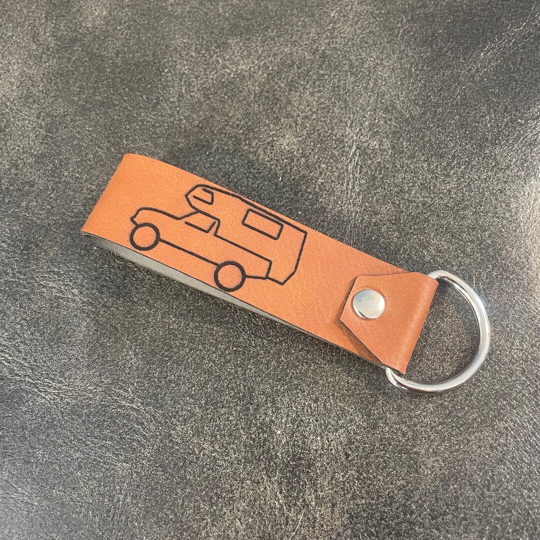 Land Rover Range Rover Camper Leather Style Keychain - Etsy
