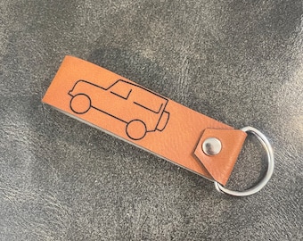 Land Rover Defender 130 Hi-cap Leather Style Keychain - Etsy