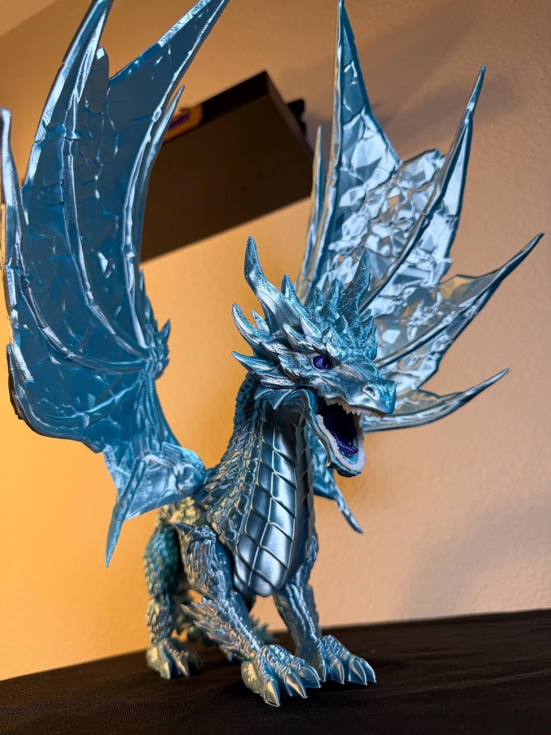 Frostfang Ice Dragon – Large 3D Printed Fantasy Collectible Display ...