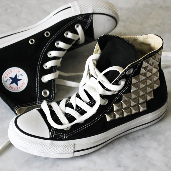 Studded Converse - Etsy