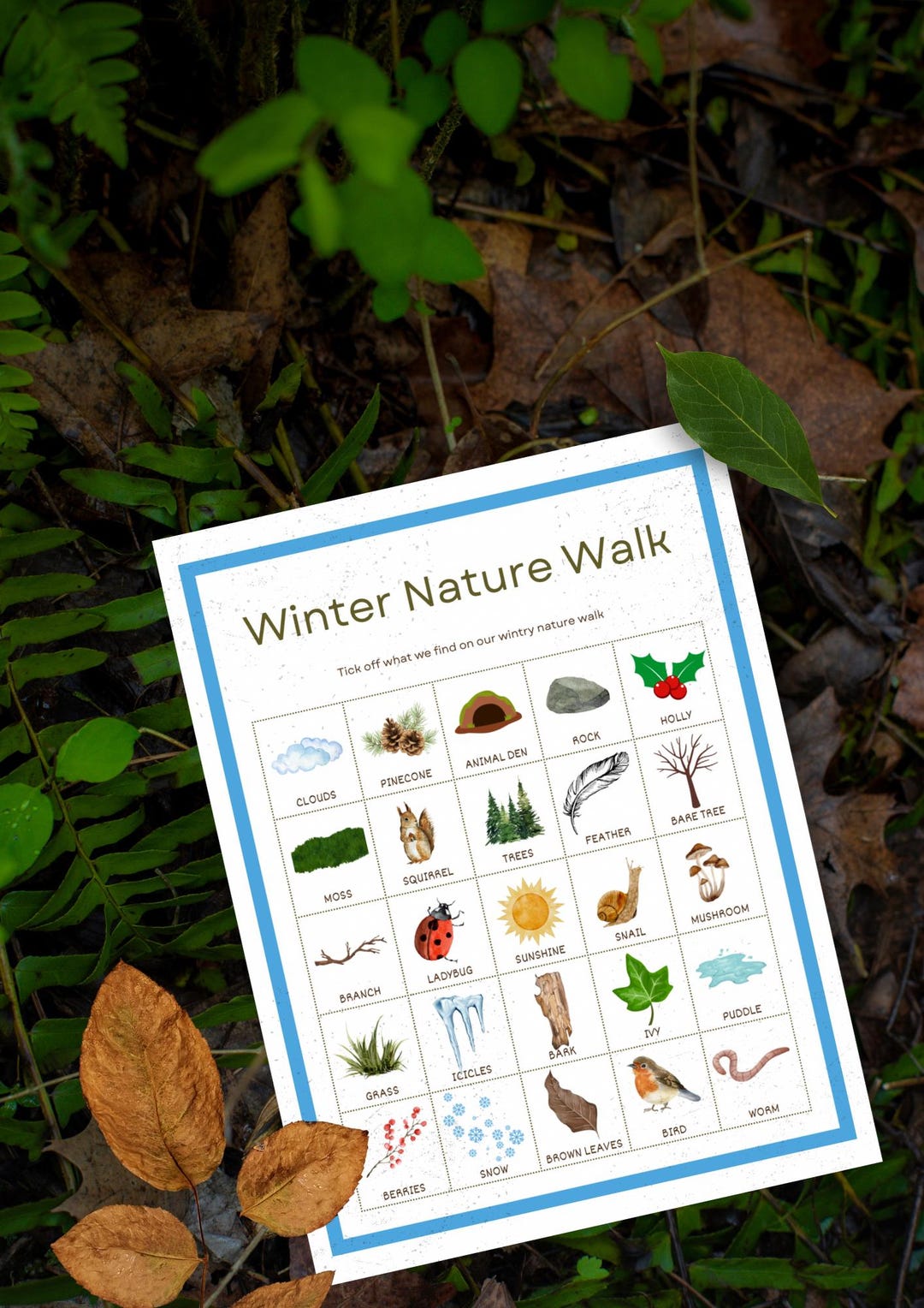 Winter Nature Hunt Forest School Outdoor Learning - Etsy
