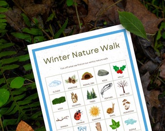 Autumn Scavenger Hunt - Nature Printable - Digital Download - Outdoor ...