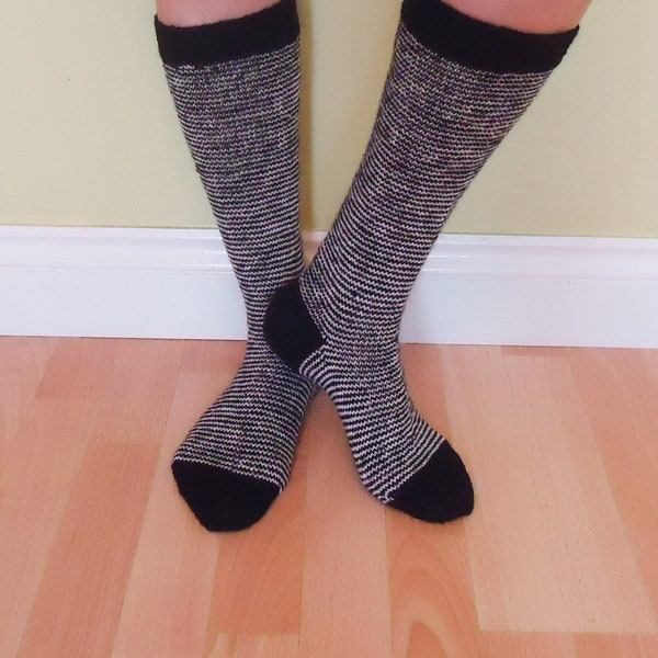 Black and White Long Socks - Etsy