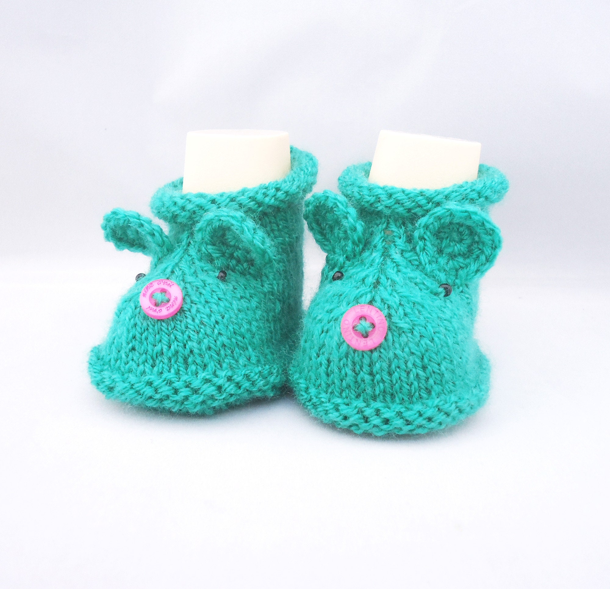 Knit Mouse Booties, Mouse Booties, Baby Mouse Booties, Cute Mouse ...
