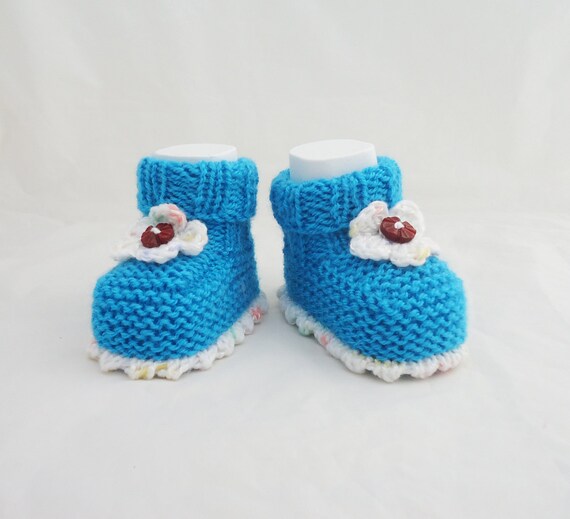Handknitted Baby Booties Cute Baby Booties Baby Booties - Etsy