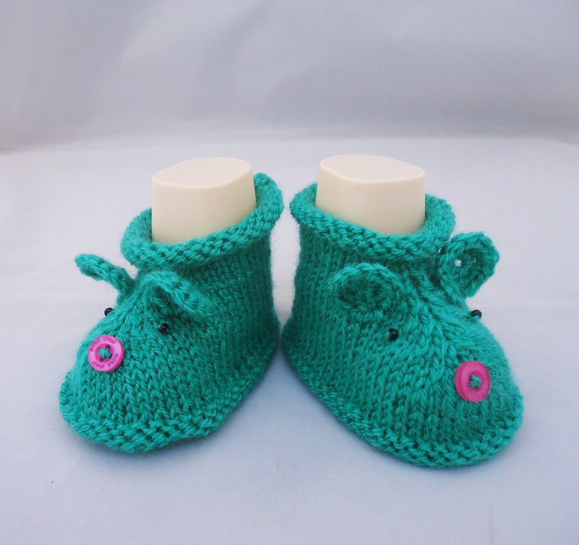 Knit Mouse Booties, Mouse Booties, Baby Mouse Booties, Cute Mouse ...