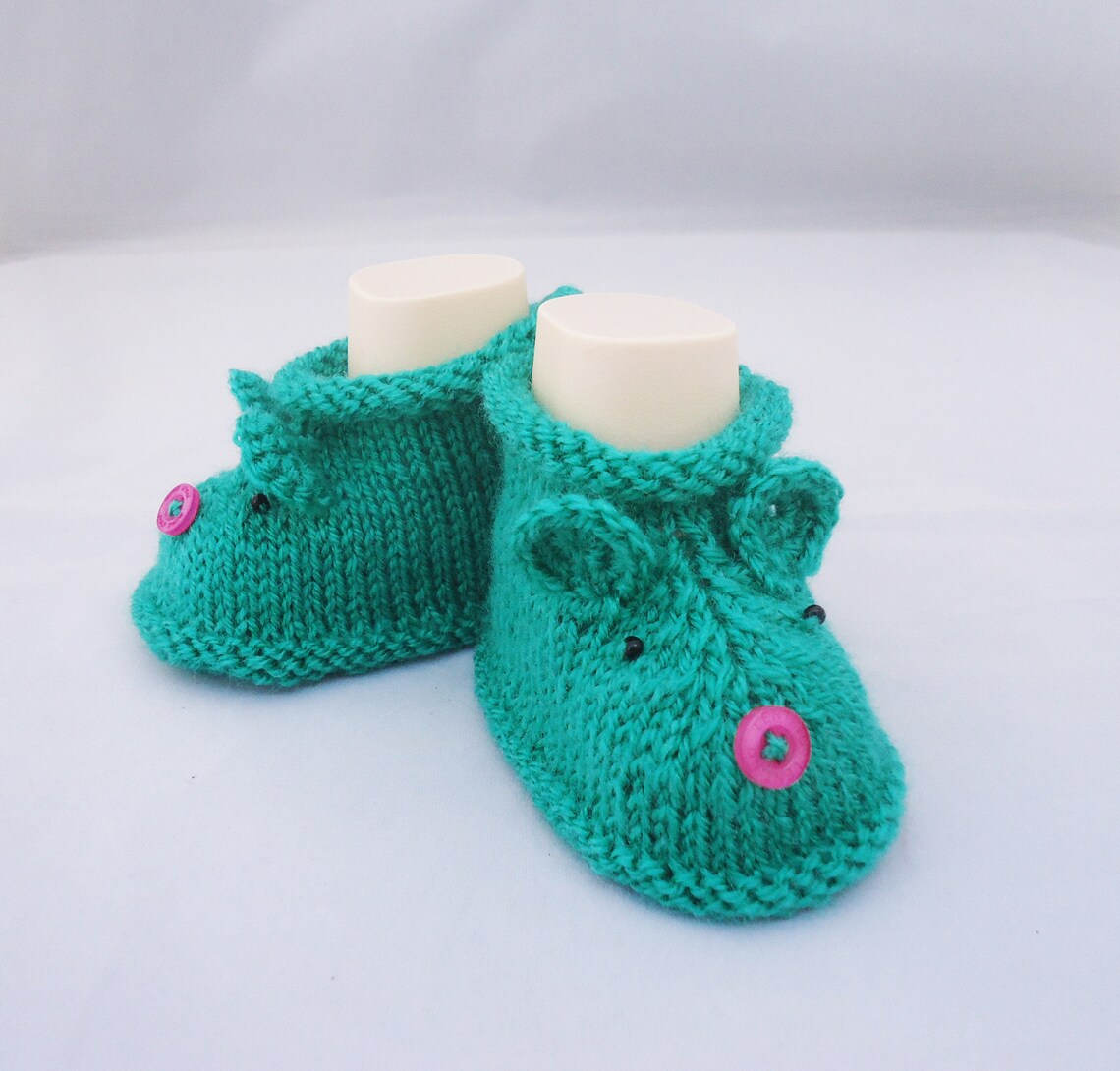 Knit Mouse Booties, Mouse Booties, Baby Mouse Booties, Cute Mouse ...