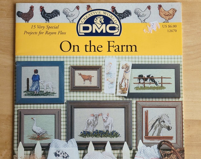 On the Farm Counted Cross Stitch Pattern Leaflet - 15 Projects - by ...
