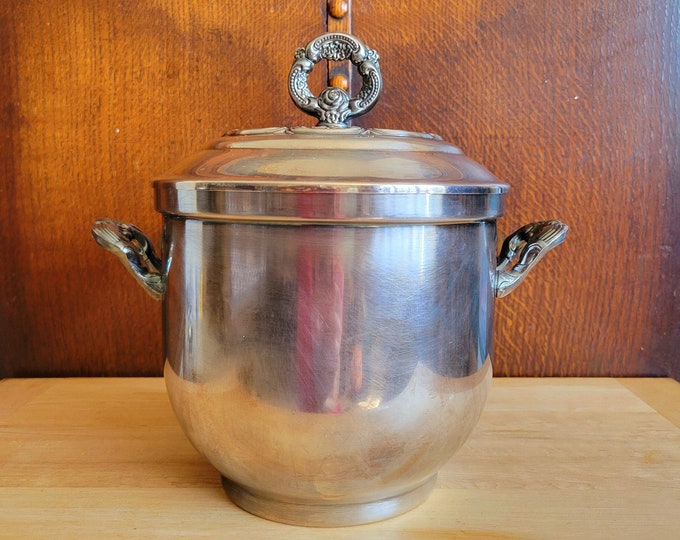 Oneida Silver Ice Bucket - Vintage Du Maurier - Silverplate - Milk ...
