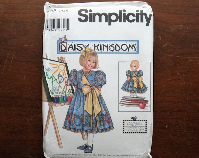 Simplicity 7768 Daisy Kingdom Girl's & Matching Doll's Dress and ...