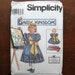 Simplicity 7768 Daisy Kingdom Girl's & Matching Doll's | Etsy