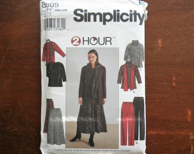 Women's Jacket SIMPLICITY Pattern 8267 Size FF 18W-24W Women Full ...