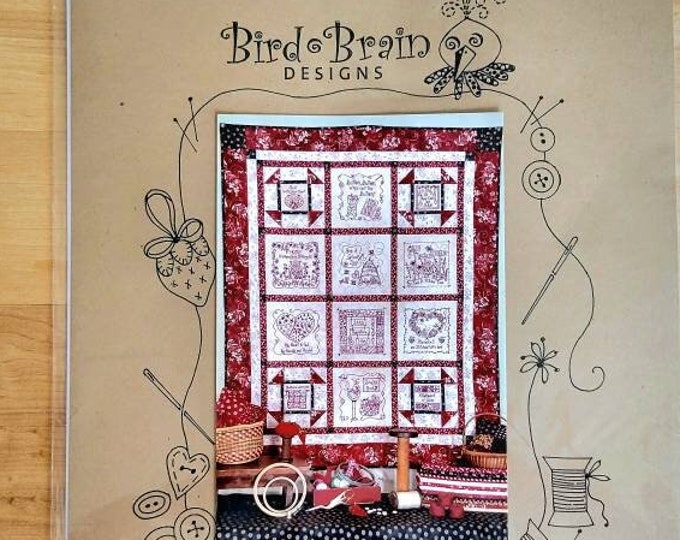 STITCHIN' WISDOM Hand Embroidery Quilt Pattern Bird Brain Designs 843 ...