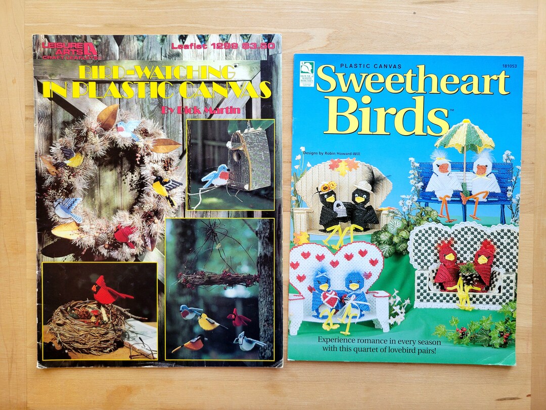 Birds Plastic Canvas Pattern Leaflet - CHOOSE ONE - Sweetheart Birds ...