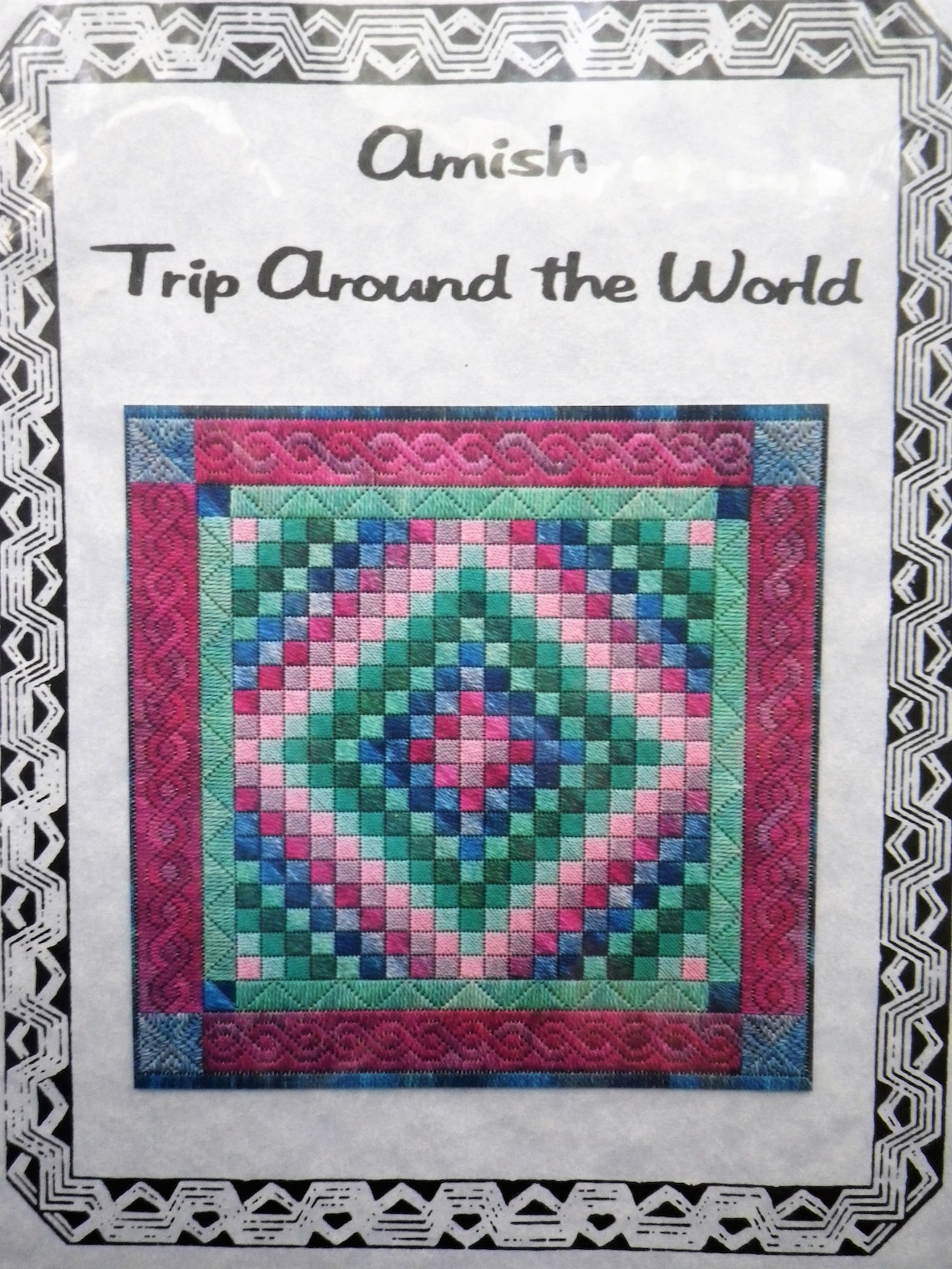 Embroidery Pattern Amish Trip Around the World CN14 From | Etsy