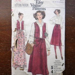 Very Easy VOGUE Pattern 9947 Misses' Blouse Short or Long - Etsy