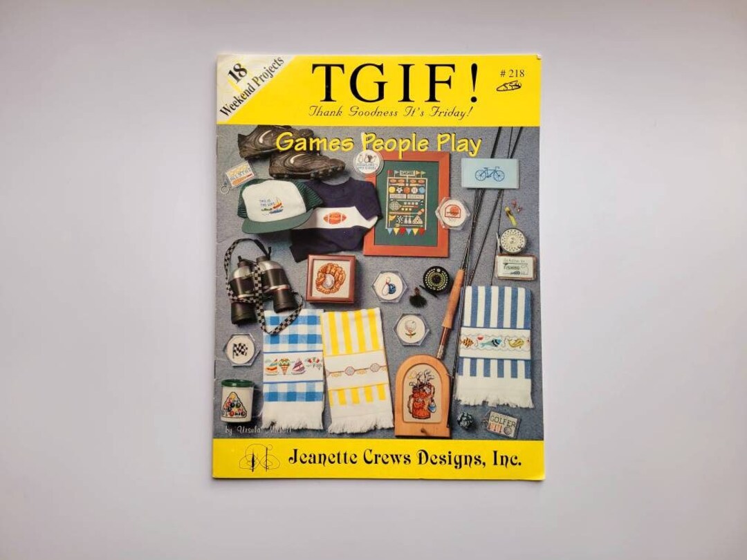 TGIF Cross Stitch Pattern Booklet by Jeanette Crews Designs - Etsy