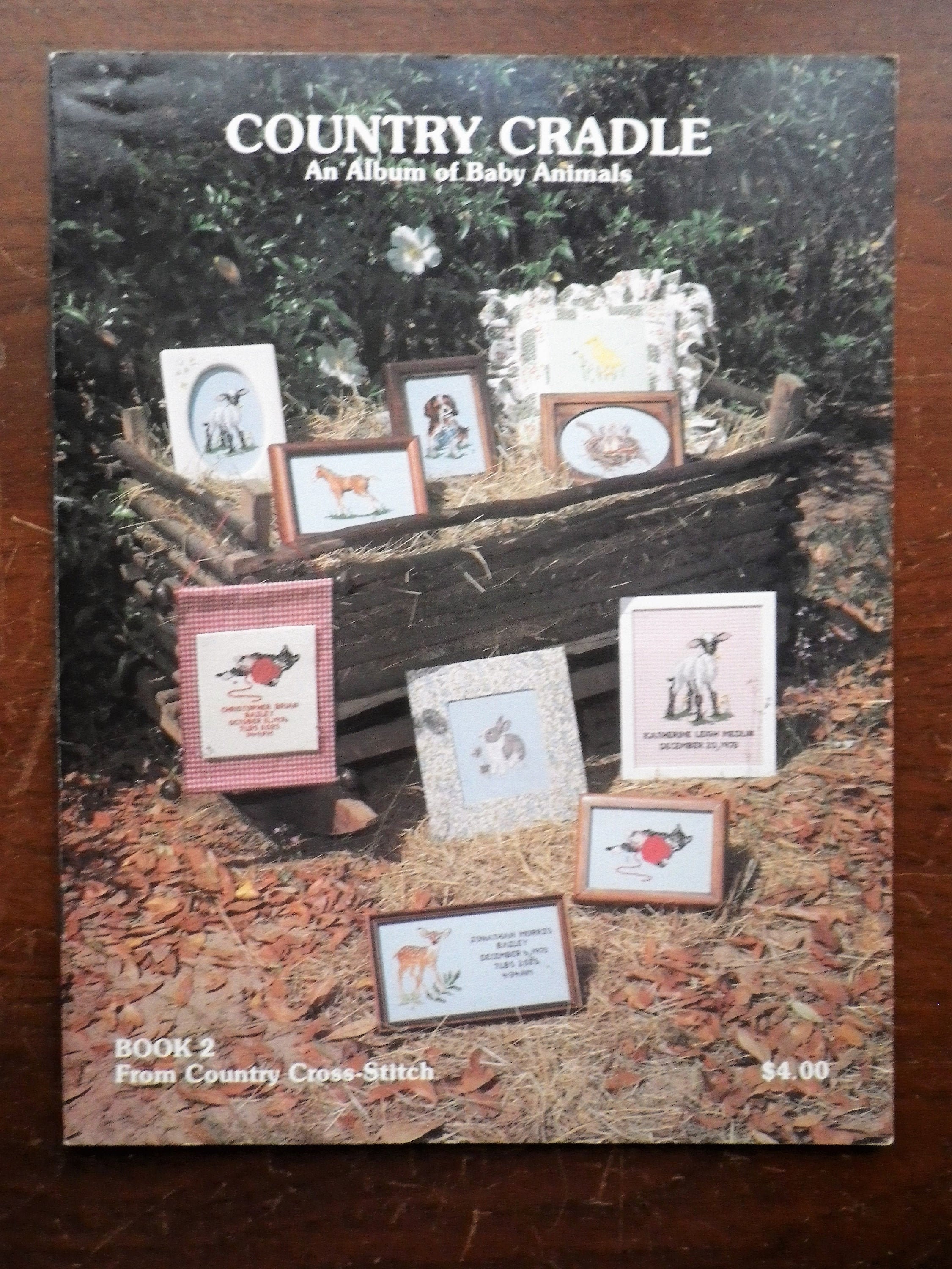 BABY ANIMALS Cross Stitch Pattern Book 2 by Country Cradle | Etsy