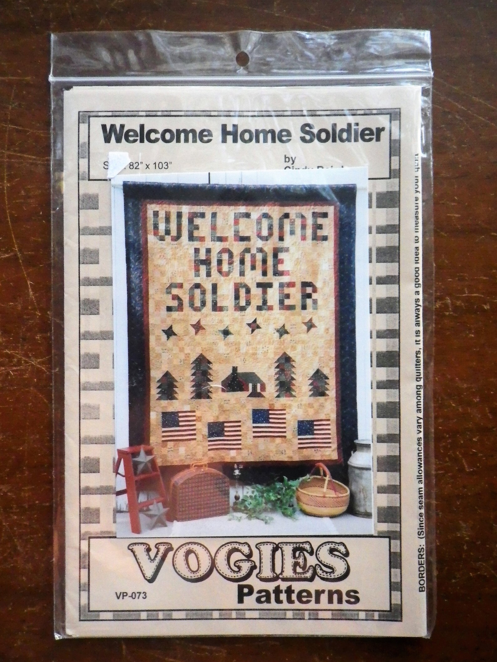 Welcome Home Soldier Quilt Pattern From Vogies 82x103 C - Etsy