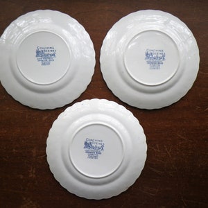 Chippy Set of 3 Bread Plates Johnson Brothers COACHING SCENES Blue ...