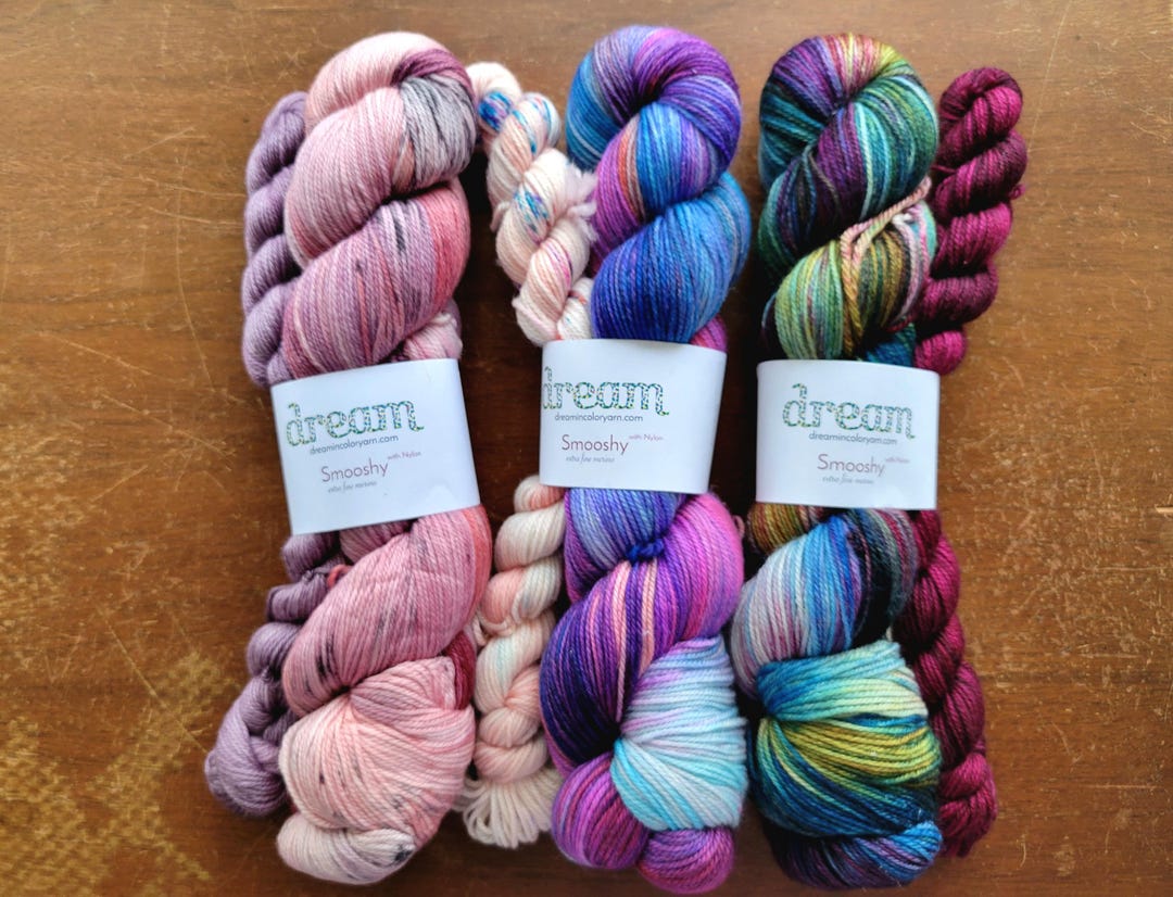 1 Set Dream Smooshy Yarn From Dream in Color Colorways: Dream Catcher ...