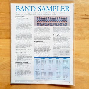 Band Sampler Needlepoint Pattern - Includes All 16 Band Patterns From ...