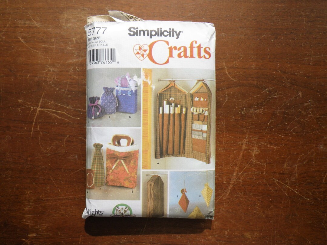 Simplicity Crafts Pattern 5777 Gift Wrap Accessories Projects C. 2002 ...