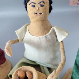 Handmade Vintage Set of 4 Folk Art Dolls Puerto Rico Quincanera Soft ...