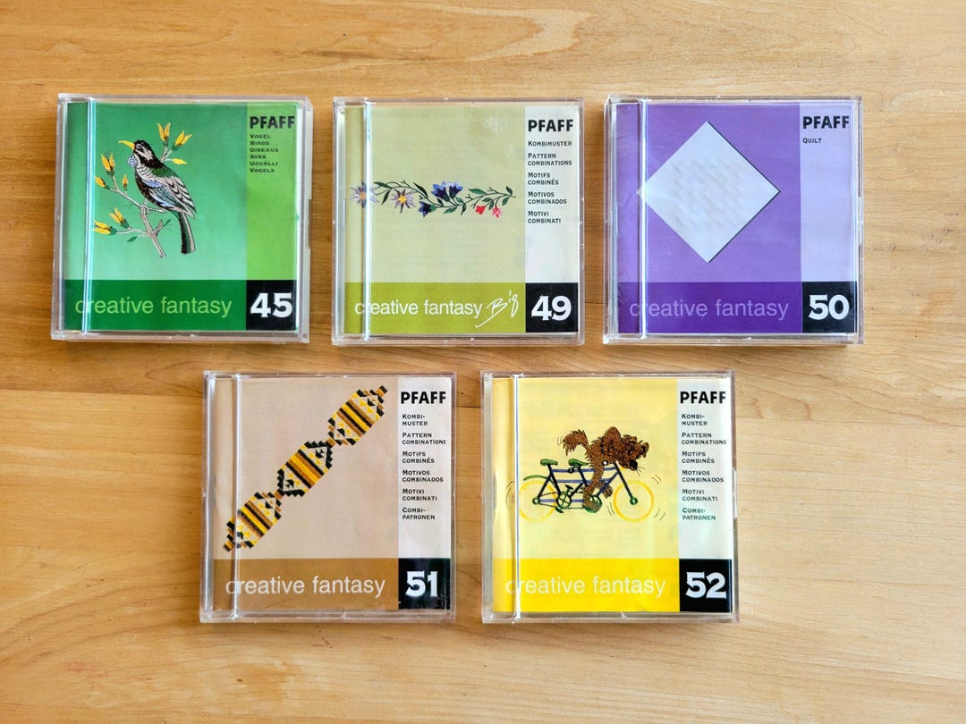 Creative Fantasy Modern Embroidery Designs Card - PICK ONE #45, 49, 50 ...