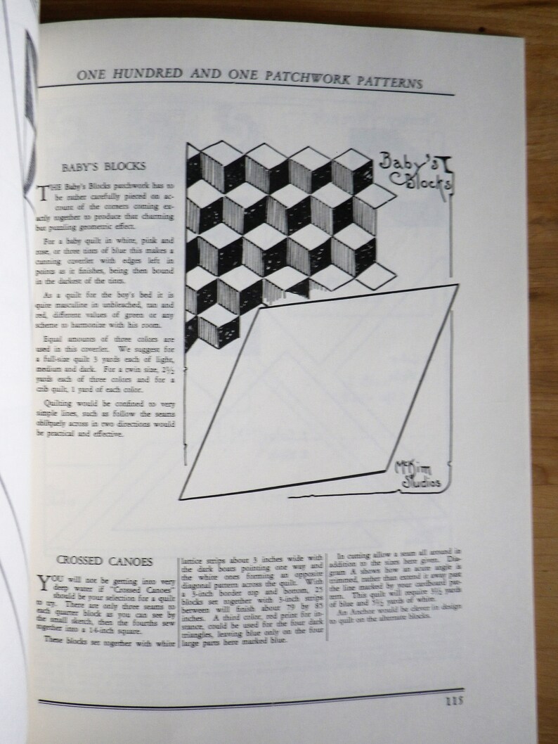 101 Patchwork Patterns Quilt Pattern Book Vintage C. 1962 Ruby | Etsy