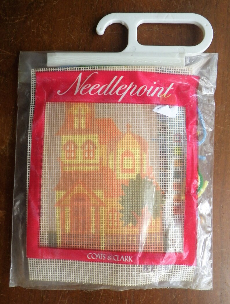 NIP Vintage COATS & CLARK Needlepoint Kit Victorian Home - Etsy