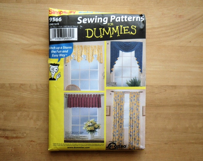 Window Treatments Simplicity Pattern 9566 One Size Home Decorating ...