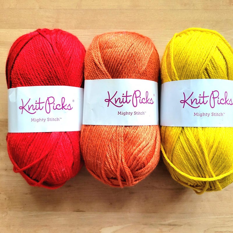 Bright Orange Yarn - Etsy