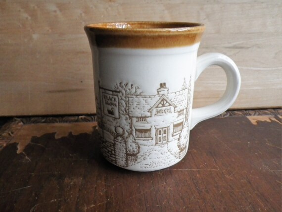 BILTON'S Handled Mug the Plough and Black Swan Cottage - Etsy