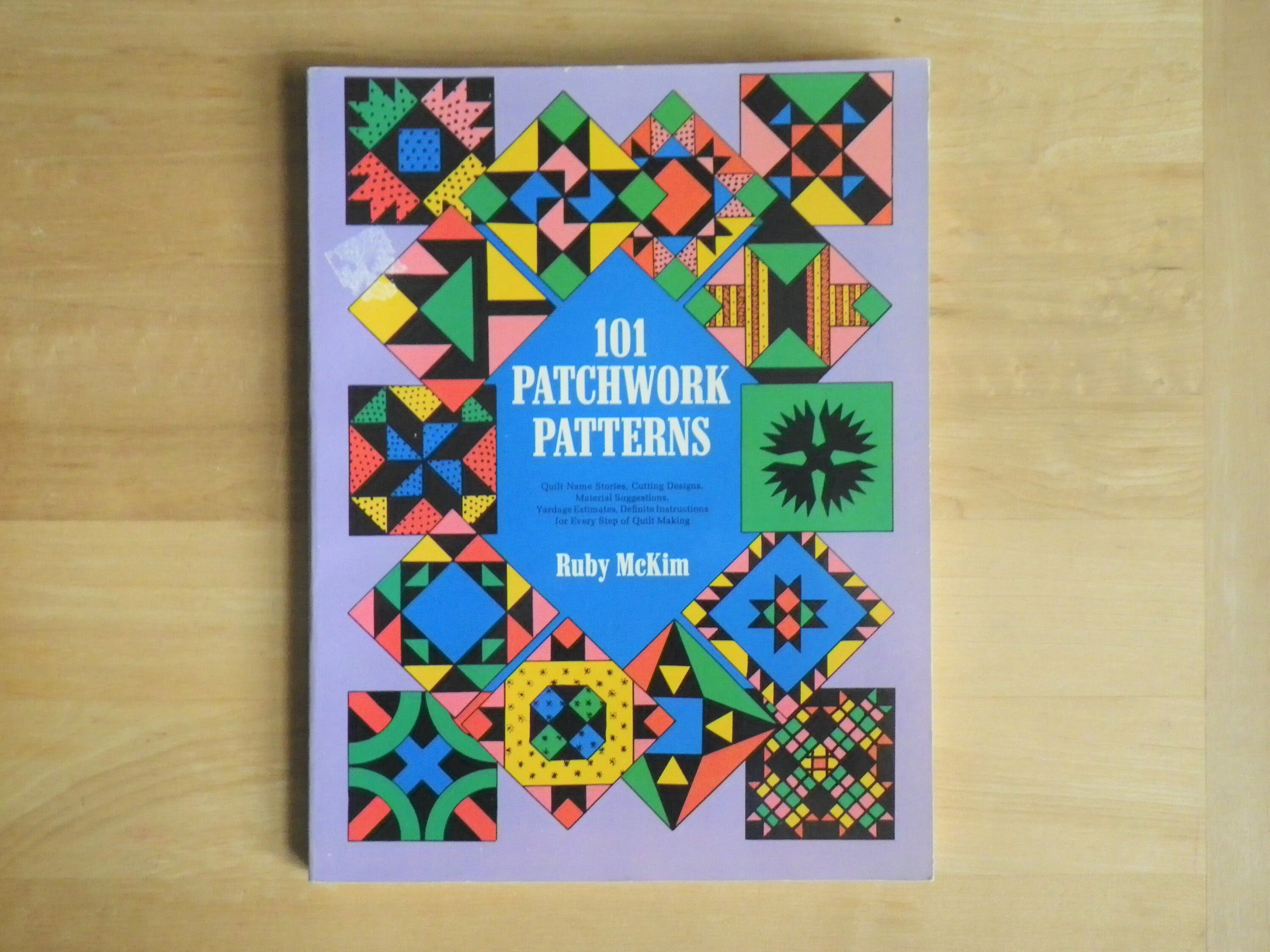 101 Patchwork Patterns Quilt Pattern Book Vintage C. 1962 Ruby | Etsy