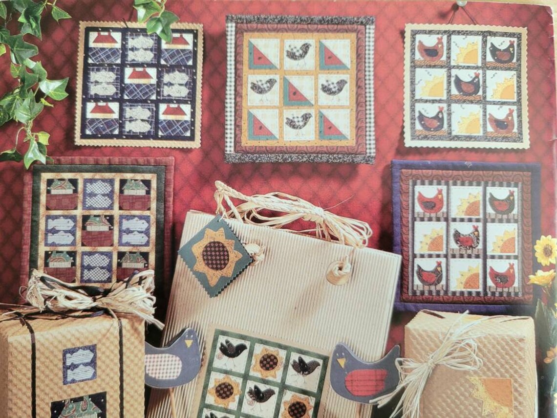 Sew My Garden Grows Applique Pattern Wildflowers and Crows - Etsy