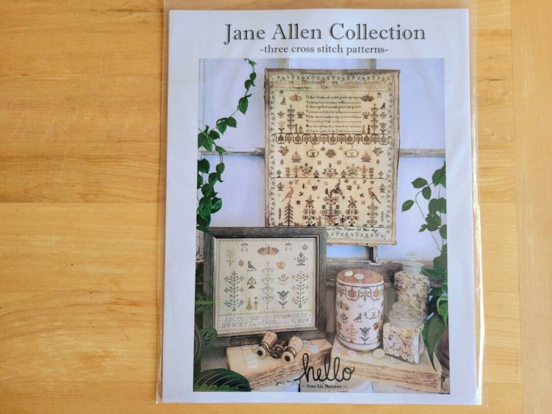 Jane Allen Collection Three Cross Stitch Patterns Large and Small ...